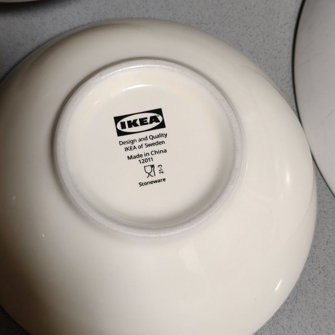 IKEA Ceramic Plates and Bowls, Furniture & Home Living, Kitchenware ...