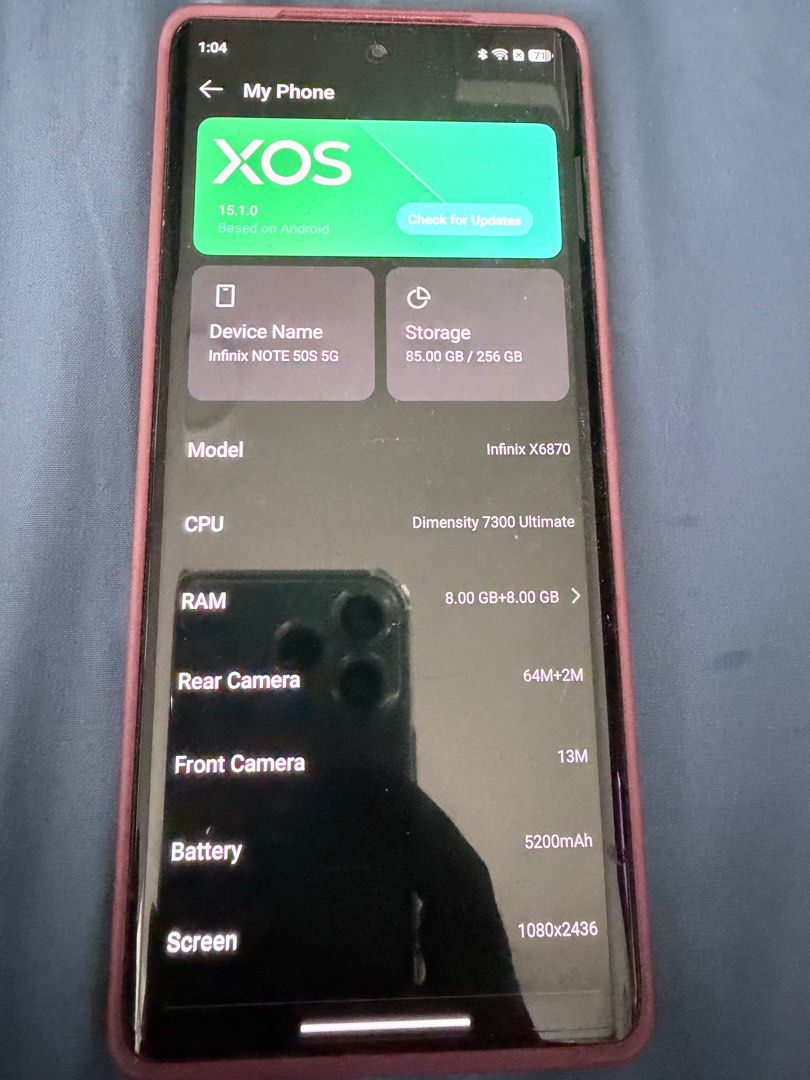 Infinix Note 50S 5G Red 256GB, Mobile Phones & Gadgets, Mobile Phones ...