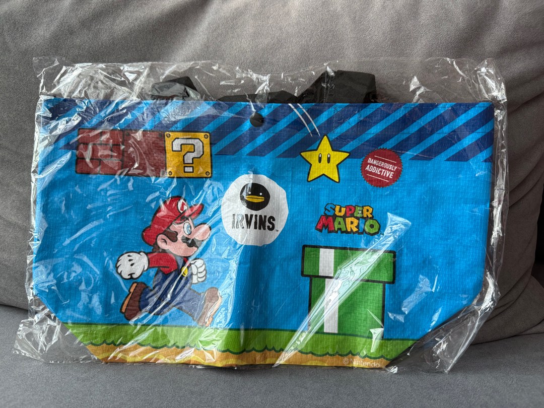 IRVINS X MARIO Tote Bag, Women's Fashion, Bags & Wallets, Tote Bags on ...
