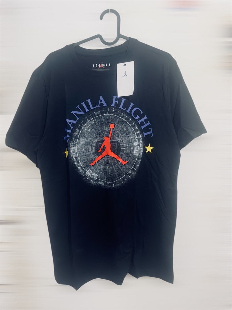 Jordan Manila Exclusive Flight Black Tee, Men's Fashion, Tops & Sets ...