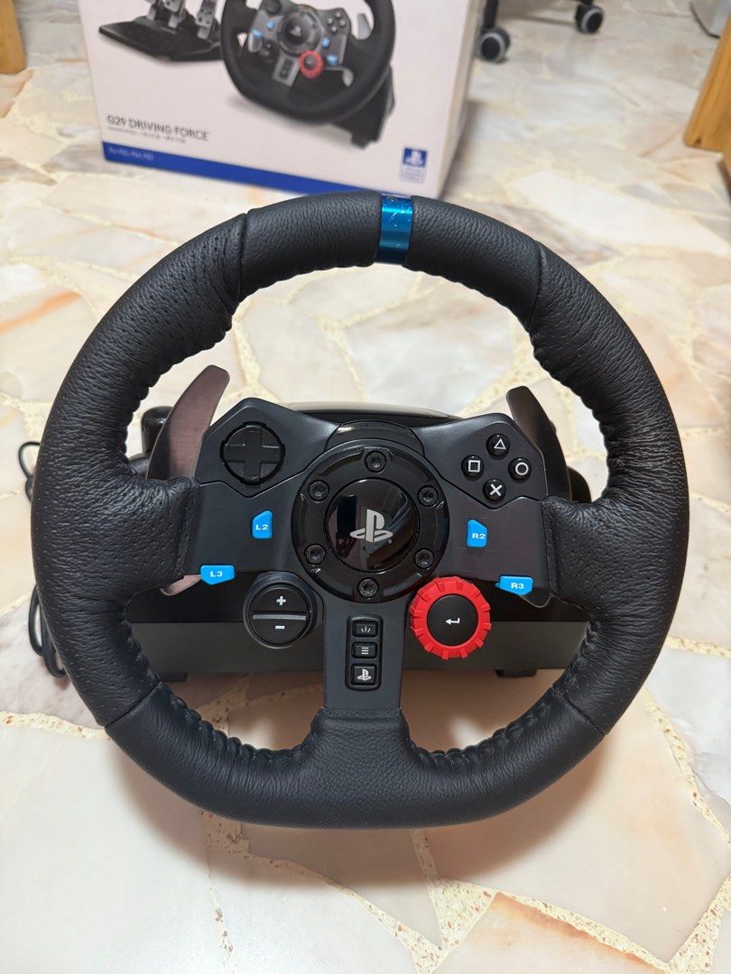 Logitech G29 Driving Force Racing Wheel - PS5/PS4/PS3, Video Gaming ...