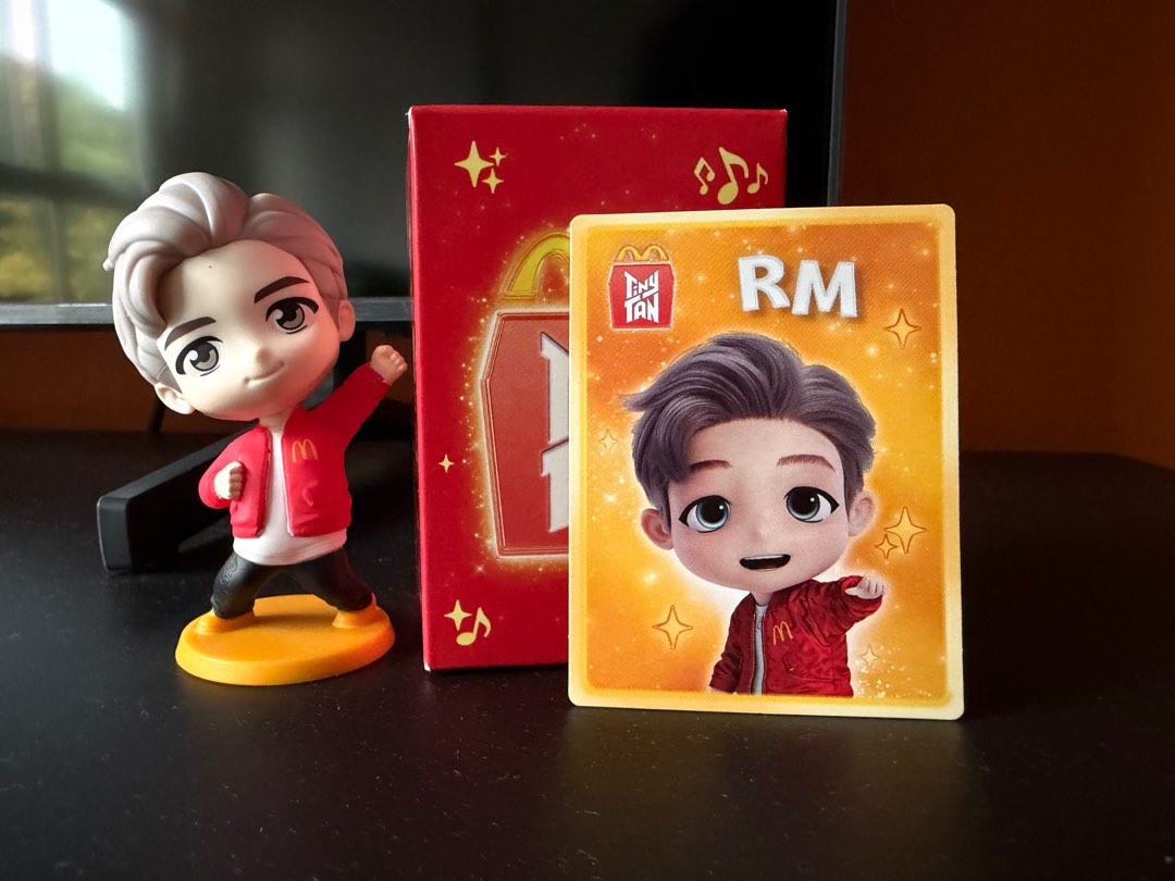 McDonald's BTS Tiny Tan RM Figure & Card, Hobbies & Toys, Memorabilia ...