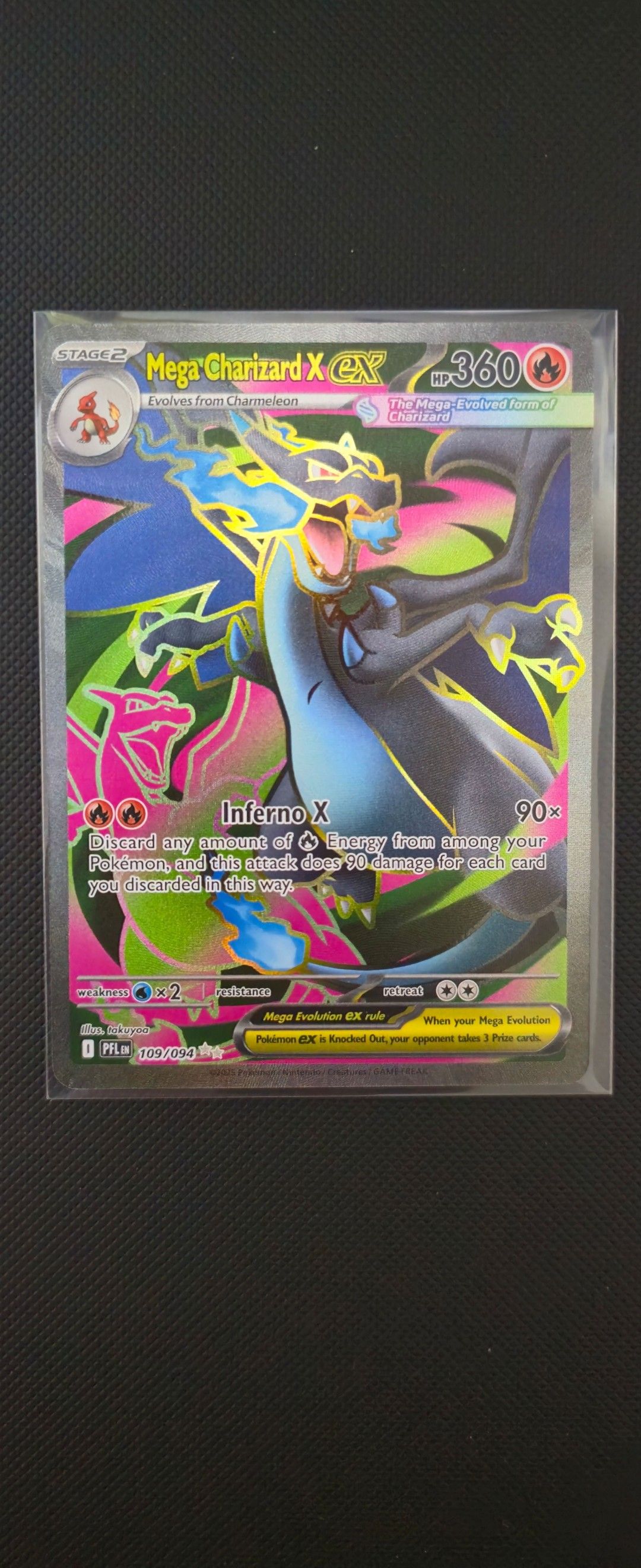 Mega Charizard X EX Full Art - ME02, Phantasmal Flames, Hobbies & Toys ...