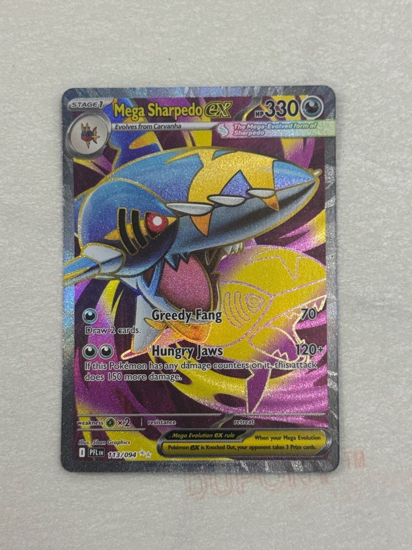 Mega Sharpedo EX - 113/094 - Pokemon Card, Hobbies & Toys, Toys & Games ...