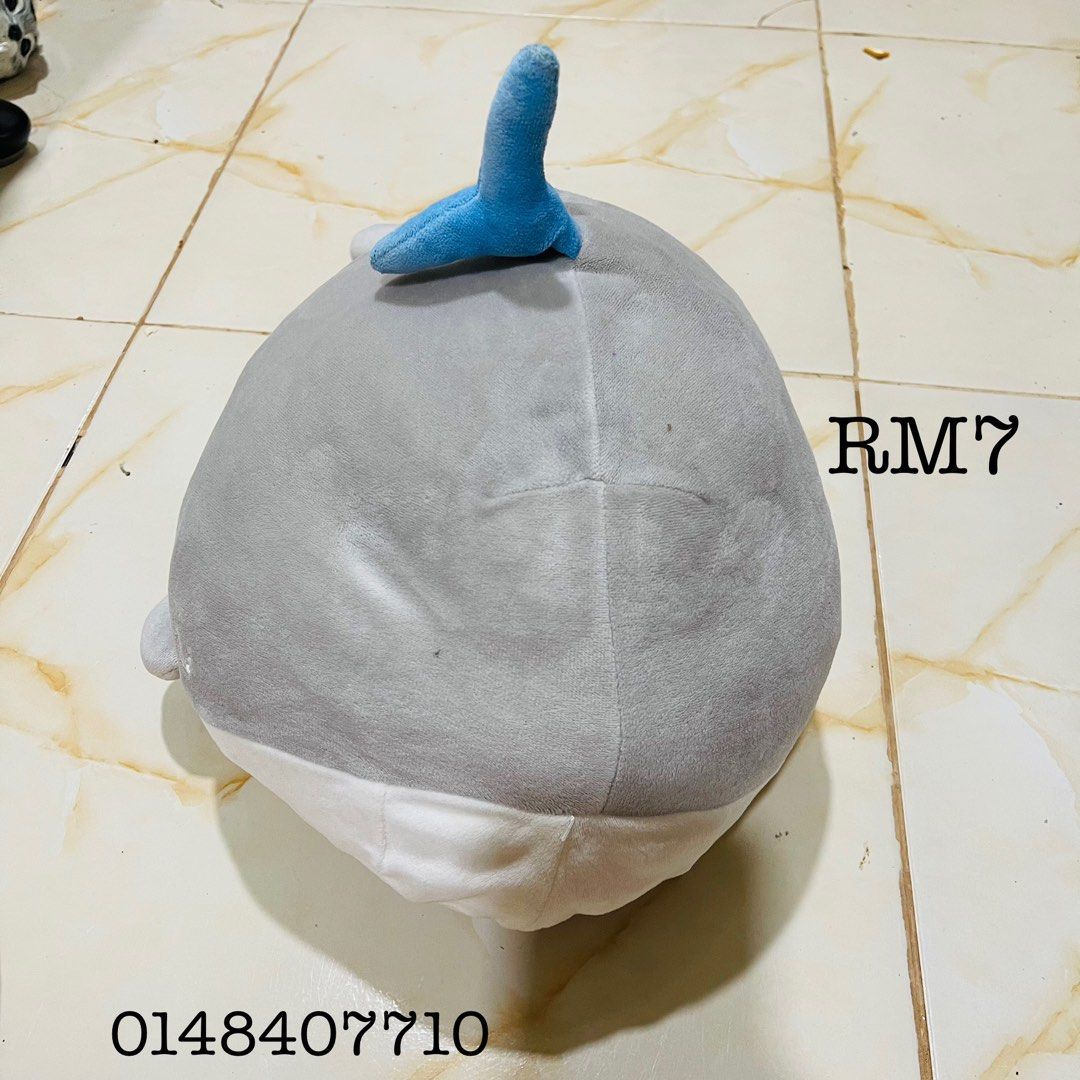 MINISO WHALE PLUSH STUFFED ANIMAL / SQUISH PRELOVED, Hobbies & Toys ...