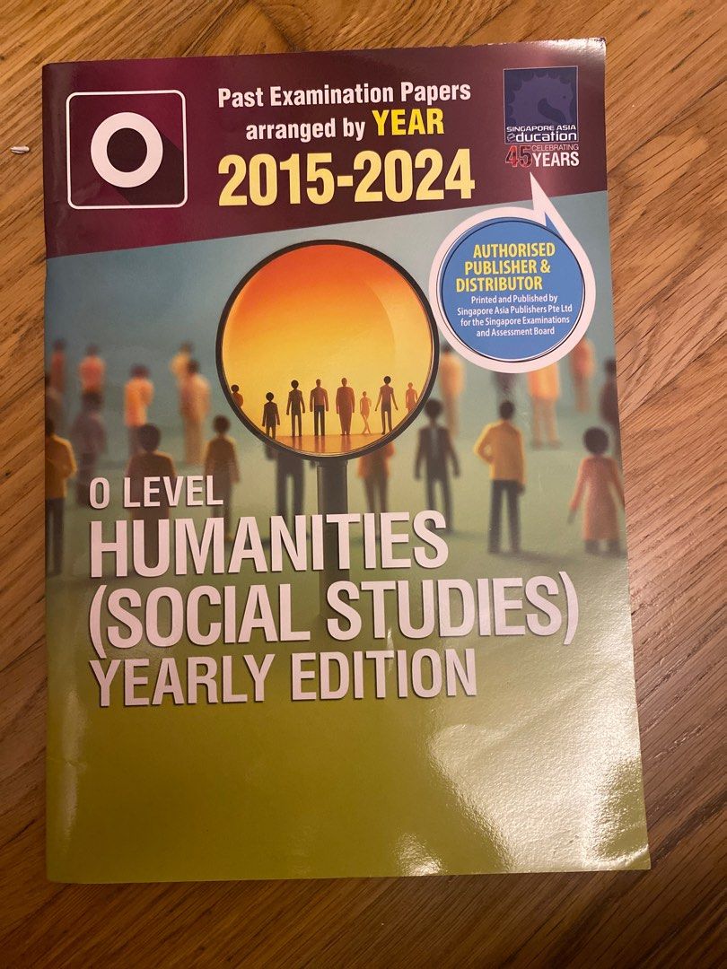 O Level Humanities (Social Studies) Yearly Edition 2015-2024, Hobbies ...