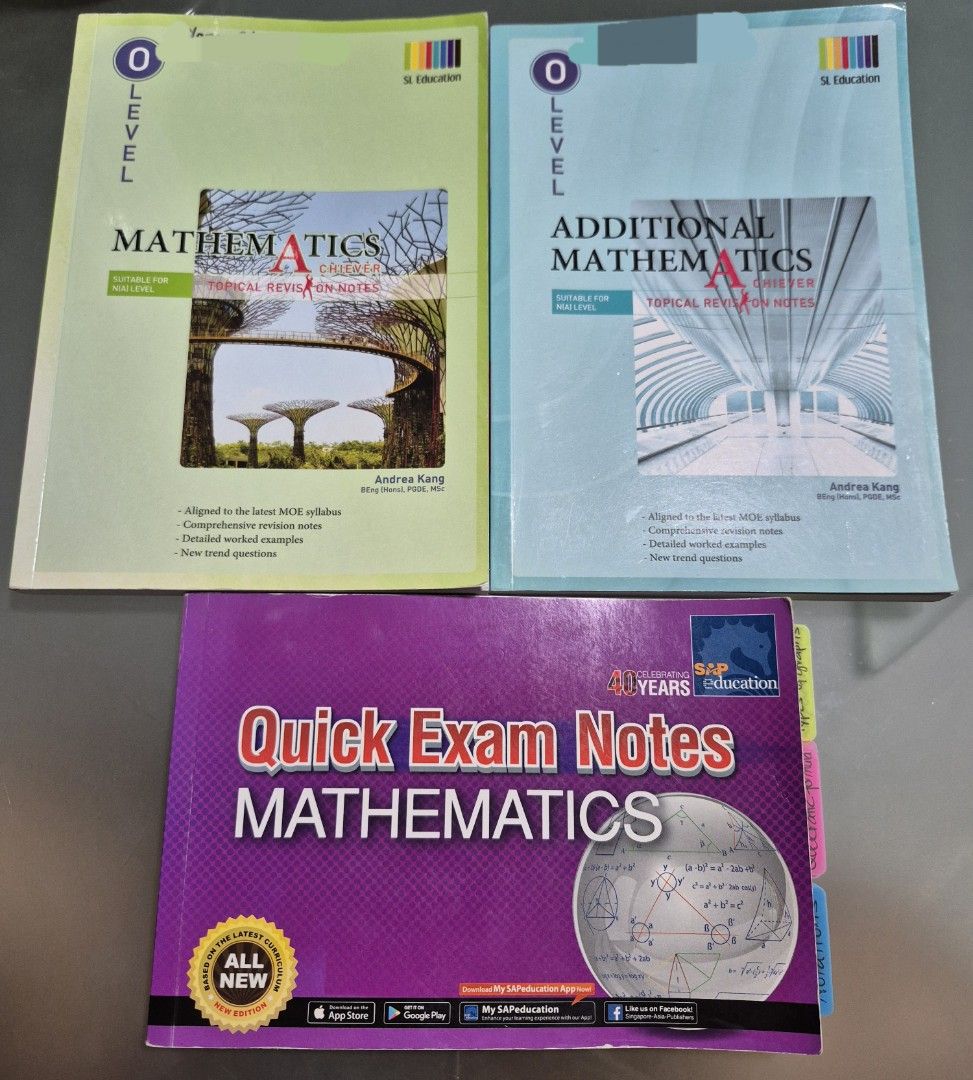 O level Math Revision Notes, Hobbies & Toys, Books & Magazines ...
