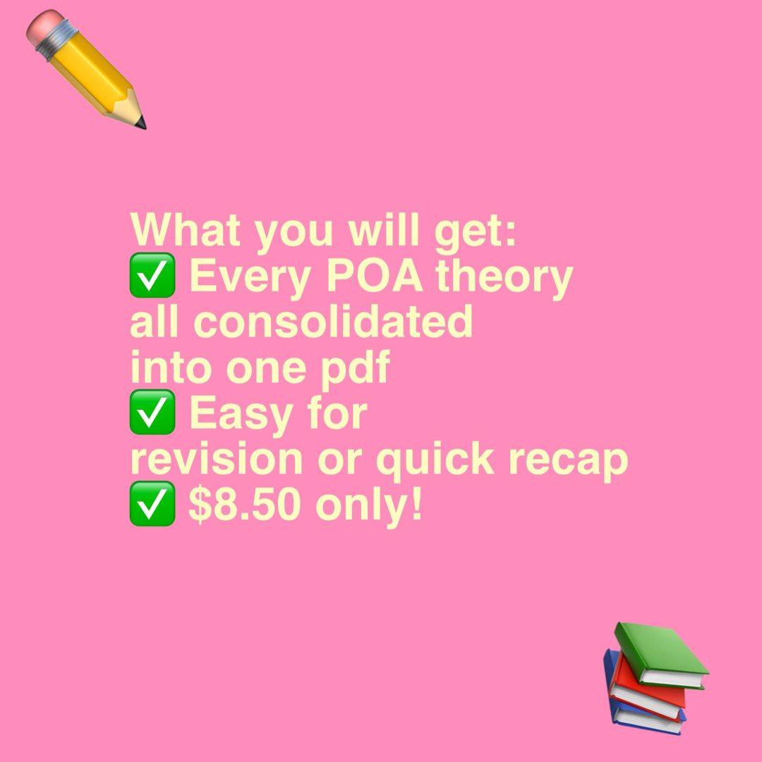O LEVEL POA NOTES [2025 REVISED SYLLABUS], Hobbies & Toys, Books ...