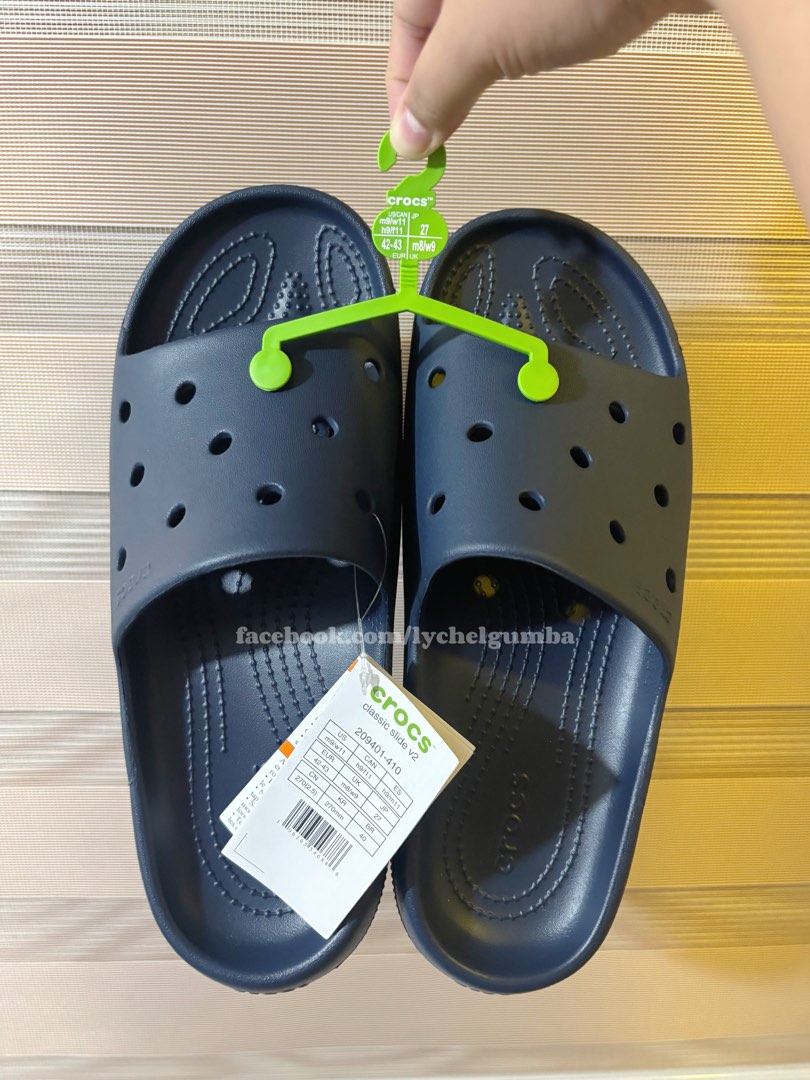 ORIGINAL CROCS CLASSIC SLIDE V2 in NAVY from US, Men's Fashion ...