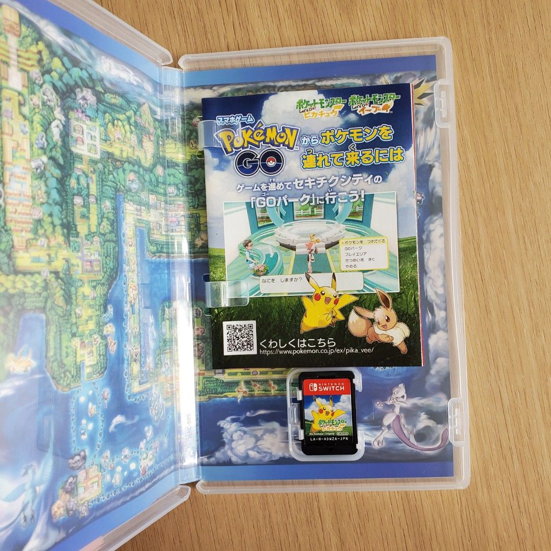 Pokemon Let's Go Pikachu + Poke Ball Plus, Video Gaming, Video Games ...