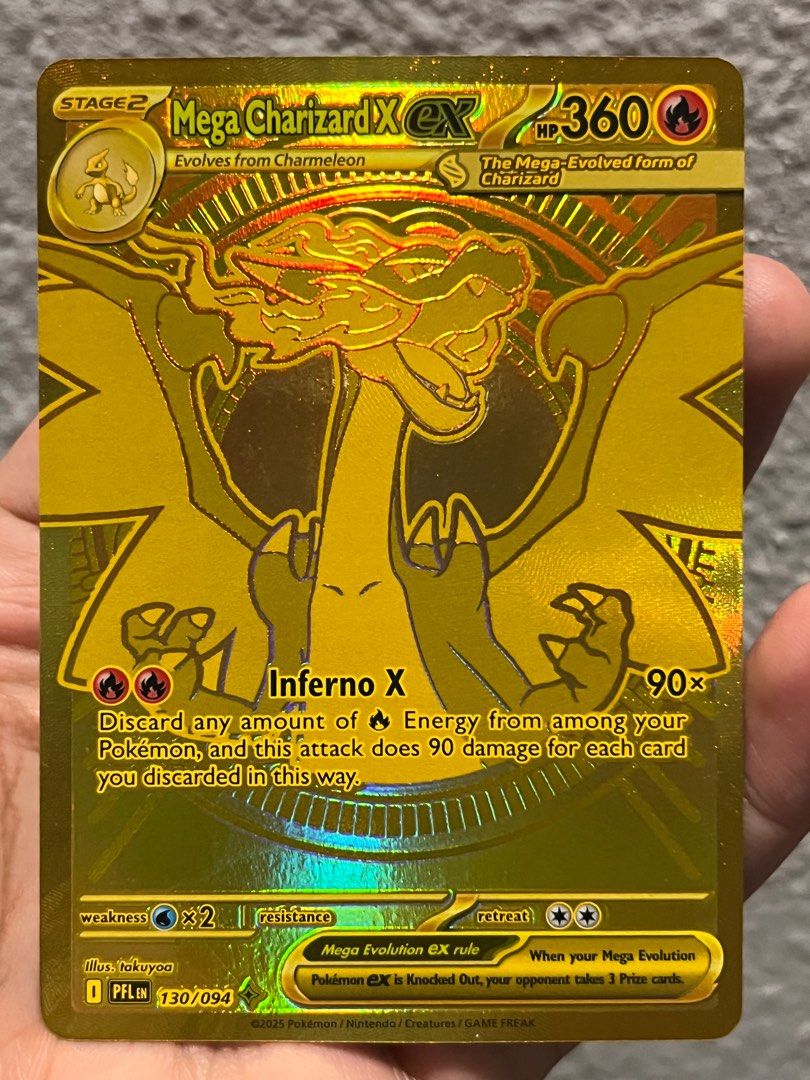 🔥 ME02 Pokemon Mega Charizard X Ex Mega Hyper Rare Phantasmal Flames ...