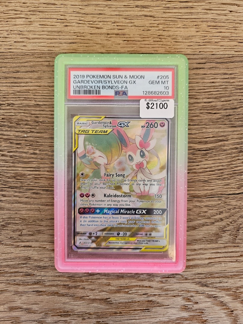 [PSA 10] Gardevoir & Sylveon GX Tag Team Alt Art Pokemon TCG Card ...