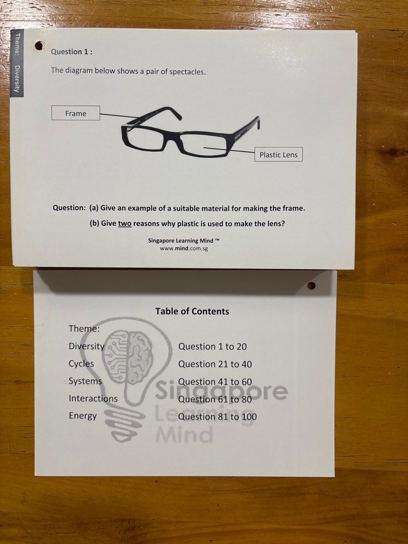 PSLE Science Revision Question Cards, Hobbies & Toys, Books & Magazines ...