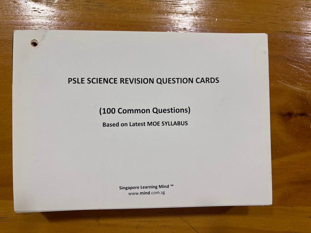 PSLE Science Revision Question Cards, Hobbies & Toys, Books & Magazines ...