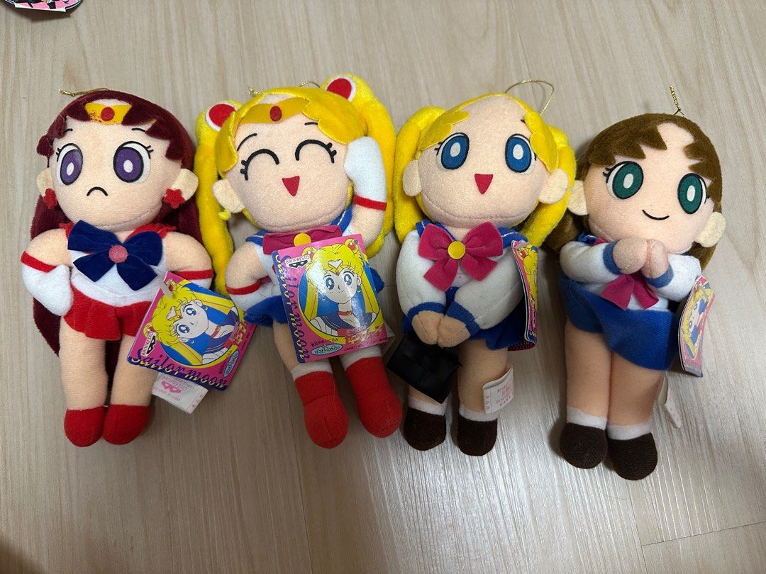 Sailor Moon Rare Vintage Banpresto Collectible Plushies - Set of 4 ...
