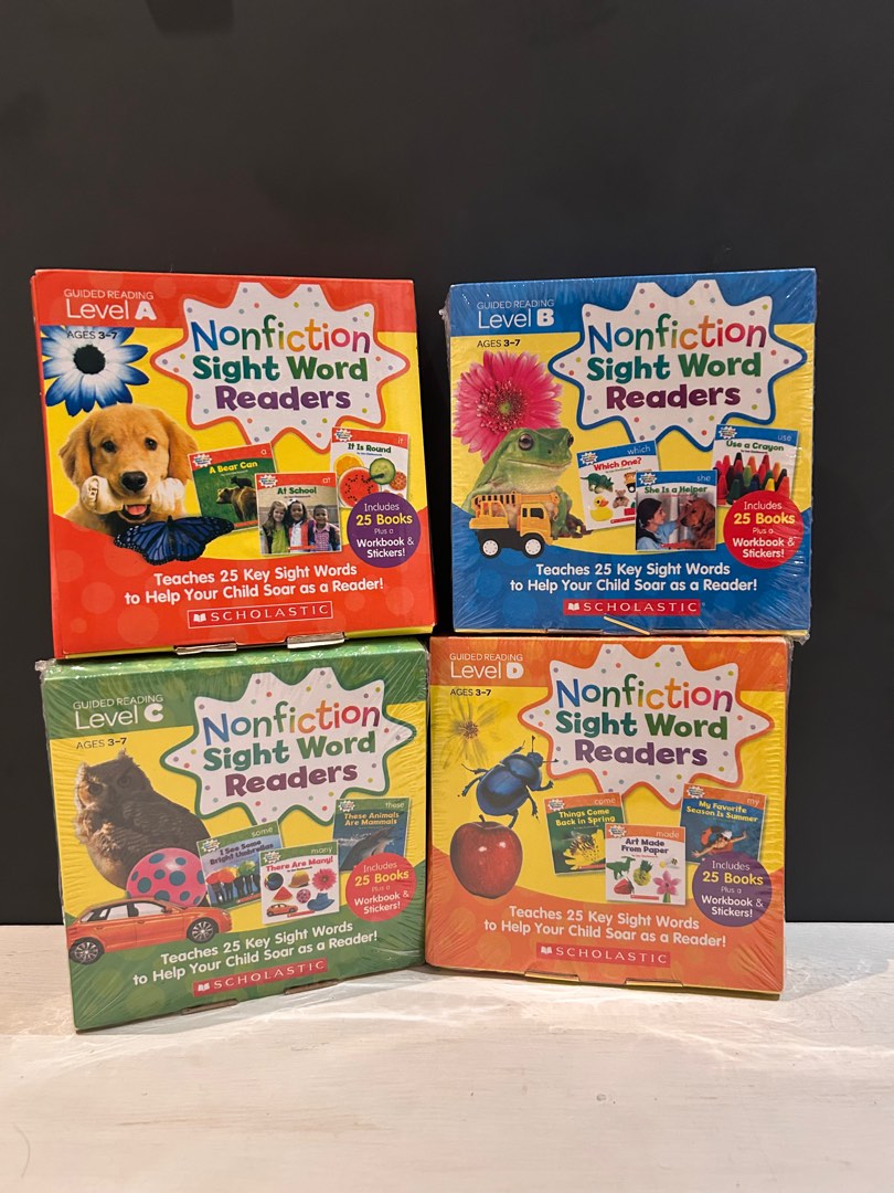 Scholastic Nonfiction Sight Word Readers - Levels A-D, Hobbies & Toys ...