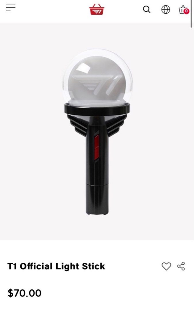 T1 LOL Official Light Stick 2025 League of Legends (Doran Oner Faker ...