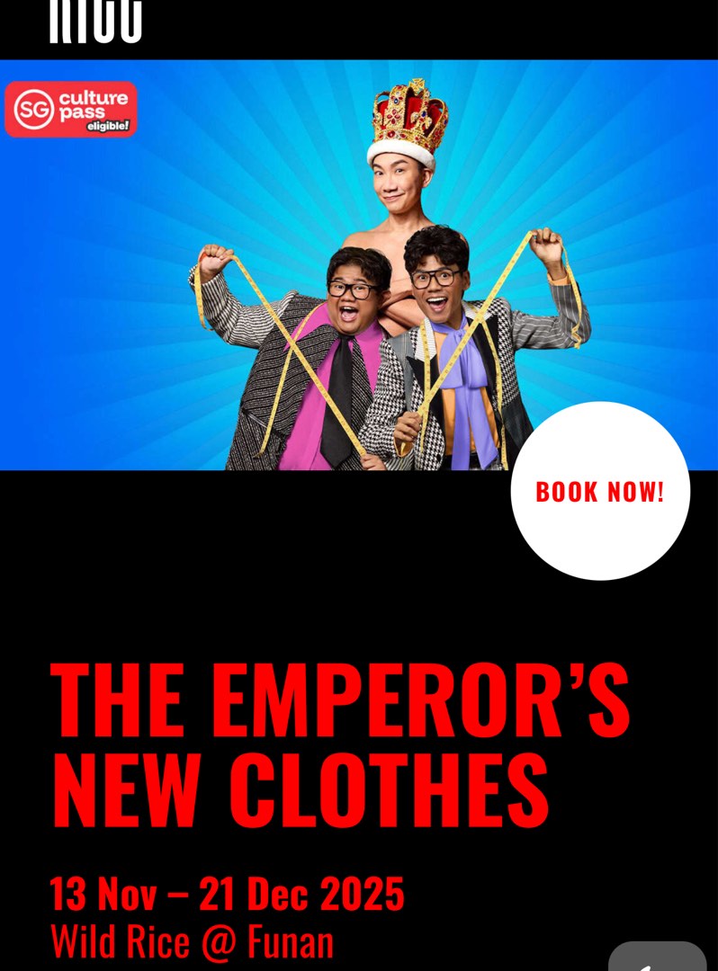 The Emperor's New Clothes - Wild Rice @ Funan - Cat 1, Tickets ...