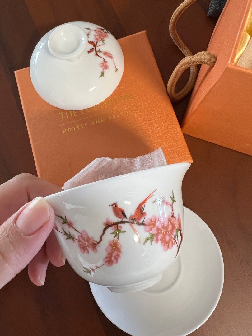 The Fullerton Hotels & Resorts Tea Cup Set, Furniture & Home Living ...