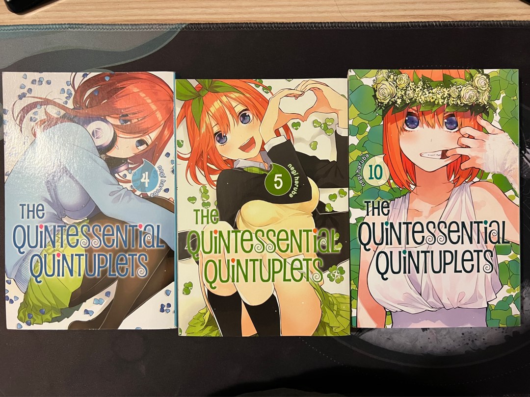 The Quintessential Quintuplets Manga Volume 4, 5, 10, Hobbies & Toys ...