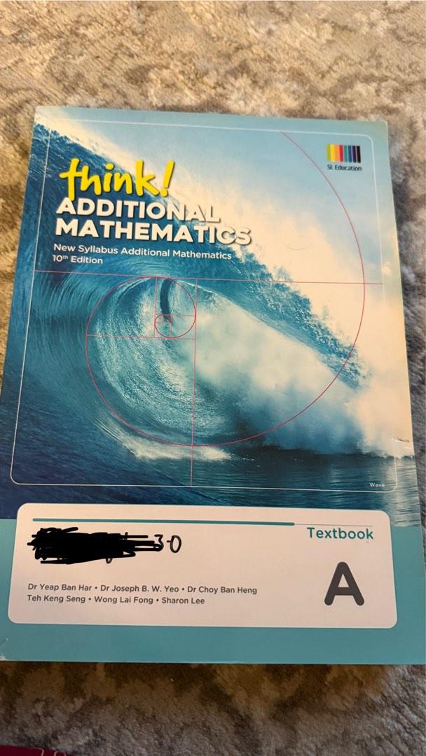 Think! Additional Mathematics Textbook, Hobbies & Toys, Books ...