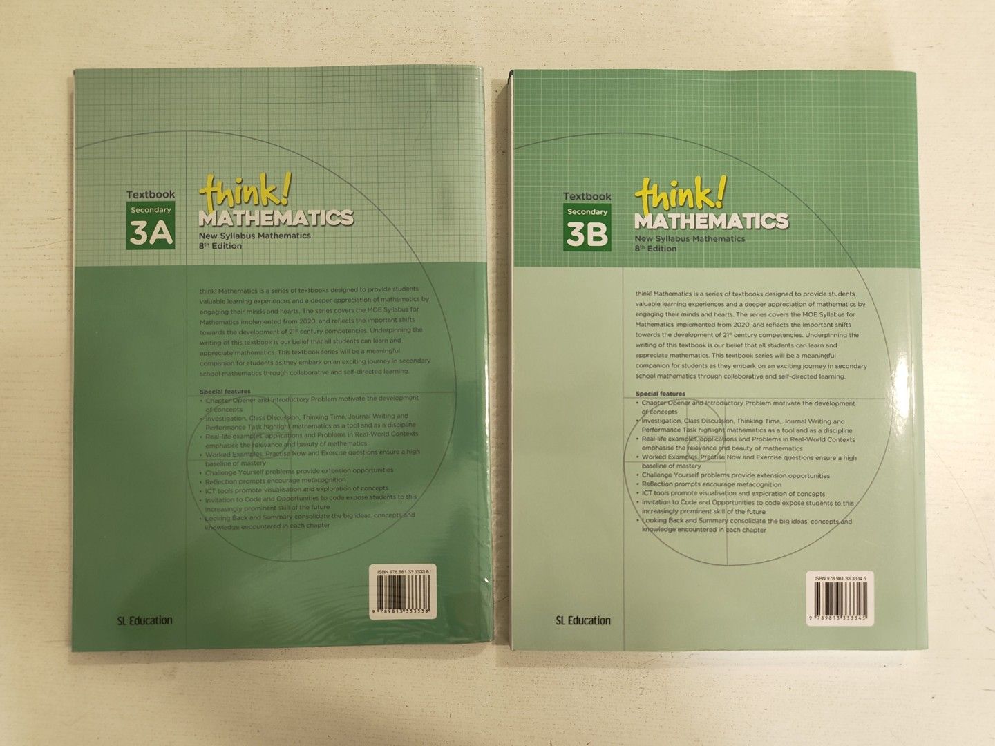 Think! Mathematics Textbook Secondary 3A & 3B, Hobbies & Toys, Books ...