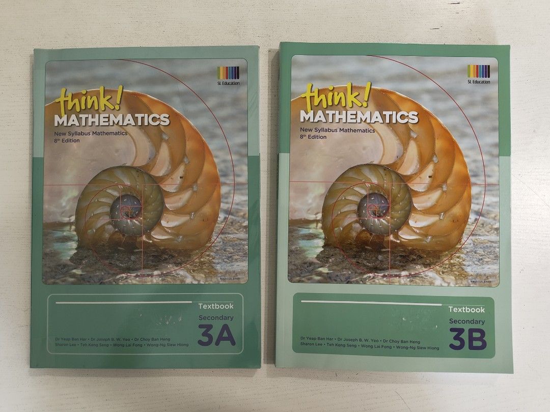 Think! Mathematics Textbook Secondary 3A & 3B, Hobbies & Toys, Books ...