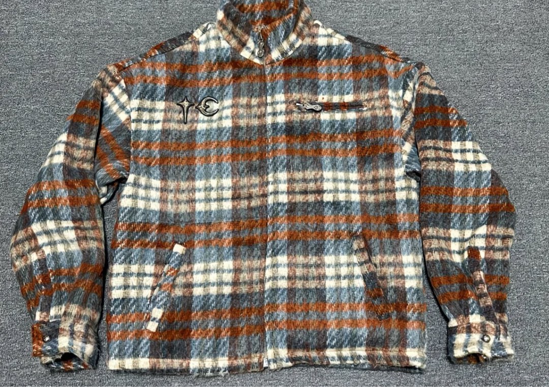 THUG CLUB MULTI COLOUR WOOL BLEND, Men's Fashion, Coats, Jackets and ...