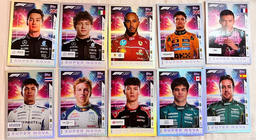 Topps F1 Turbo Attax Trading Cards, Hobbies & Toys, Memorabilia ...