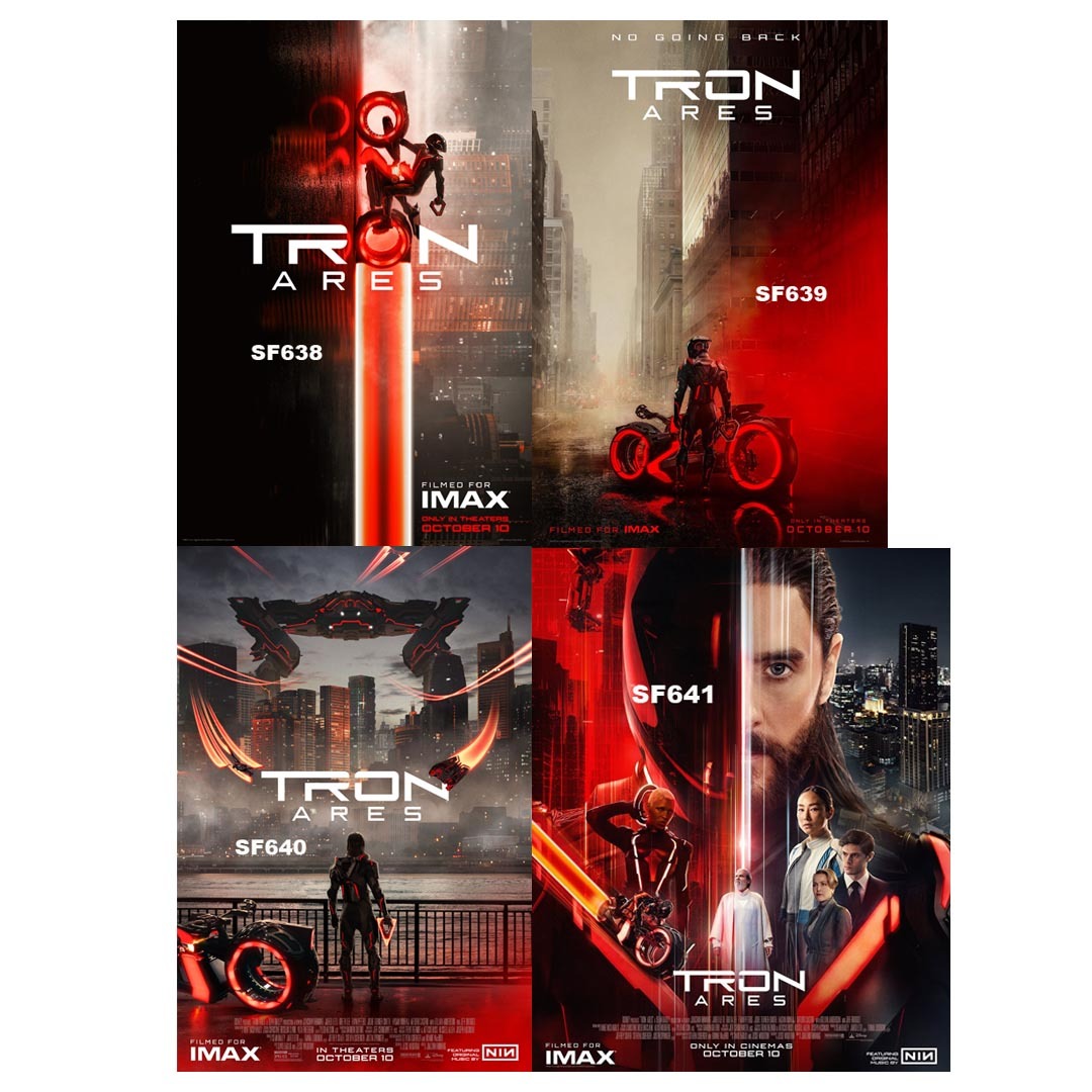 TRON: ARES MOVIE POSTERS (2025) PART 1, Hobbies & Toys, Memorabilia ...