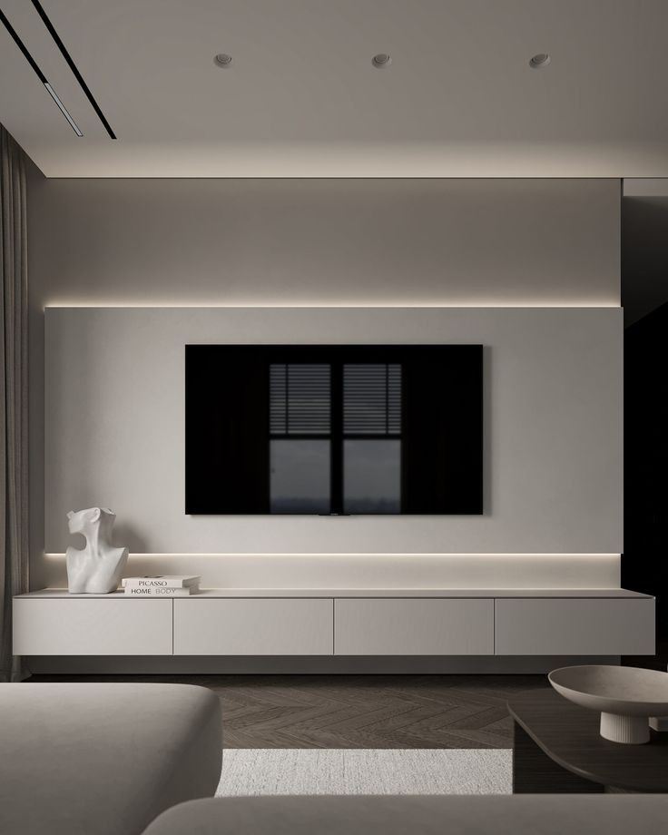 TV console partition installation/partition devider/TV mould with ...