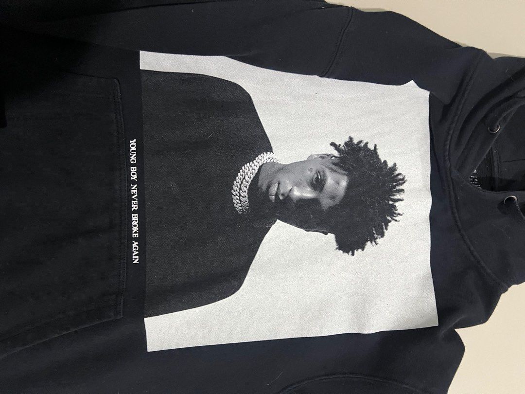YoungBoy Never Broke Again Hoodie - Medium, Men's Fashion, Tops & Sets ...