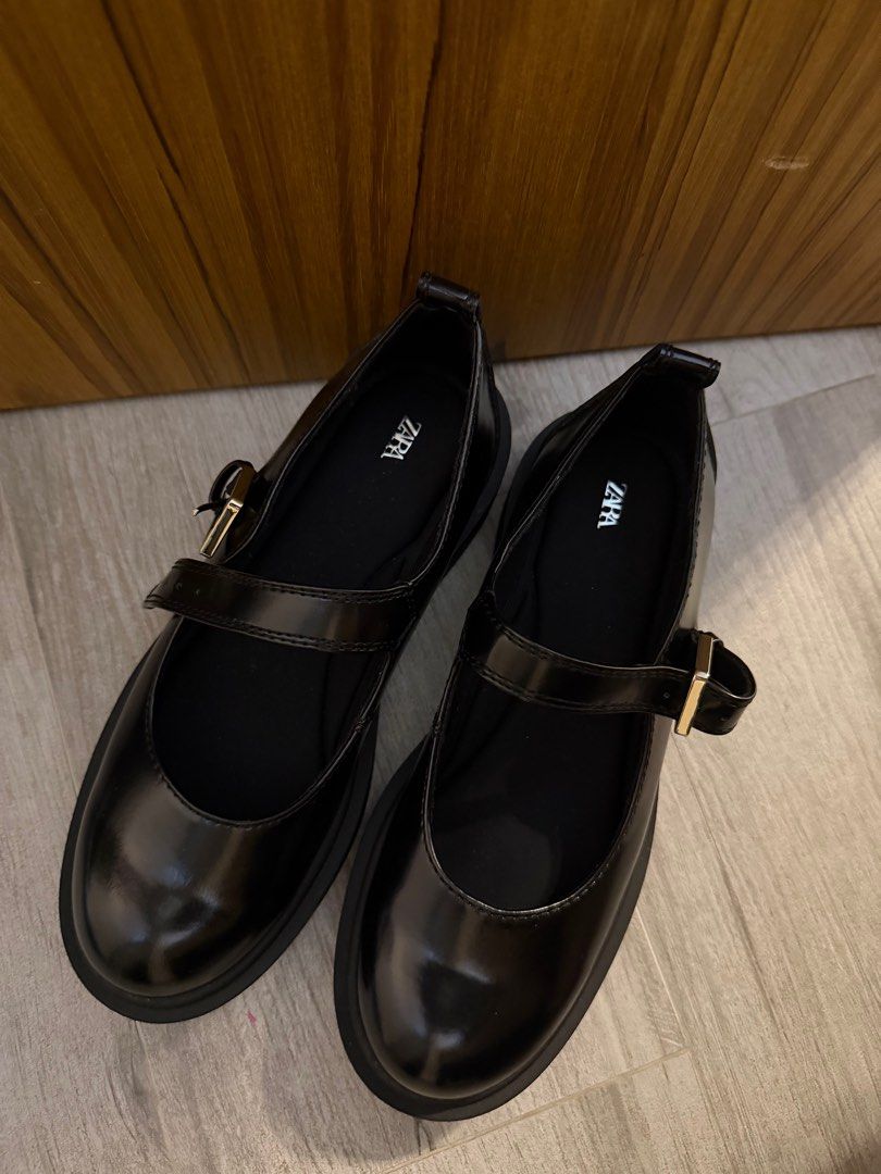 Zara 2025黑色瑪麗珍鞋 Maryjane, 女裝, 鞋, 高跟鞋 - Carousell
