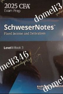 包順豐 新版 2026 CFA Level 1 / 2 (Version 2026) CFA Kaplan Schweser Notes ...