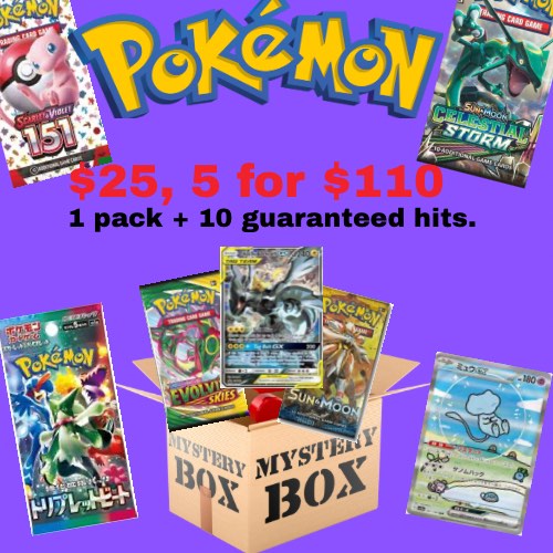 10 Hits and 1 Pack Pokemon Mystery Box - Guaranteed Hits!, Hobbies ...
