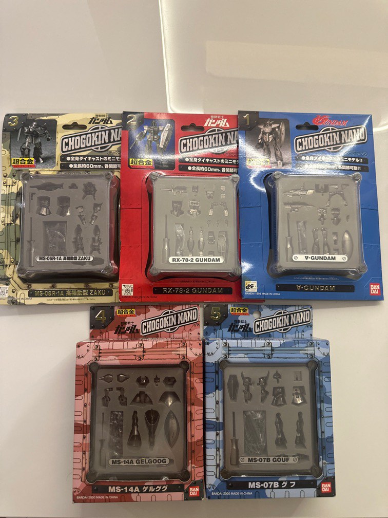 1999年 Chogokin Nano Gundam 高達, 興趣及遊戲, 玩具 & 遊戲類 - Carousell