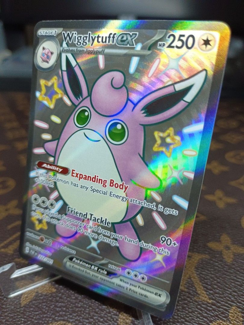 #2 Wigglytuff ex - 222/091 Shiny Ultra Rare (Paldean Fates) Pokemon ...