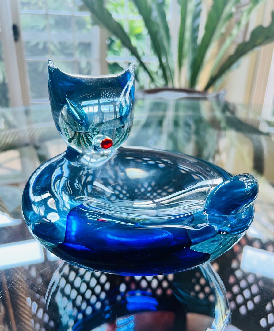 Antonio Da Ros MURANO Cat Bowl Cenedese, Hobbies & Toys, Memorabilia ...