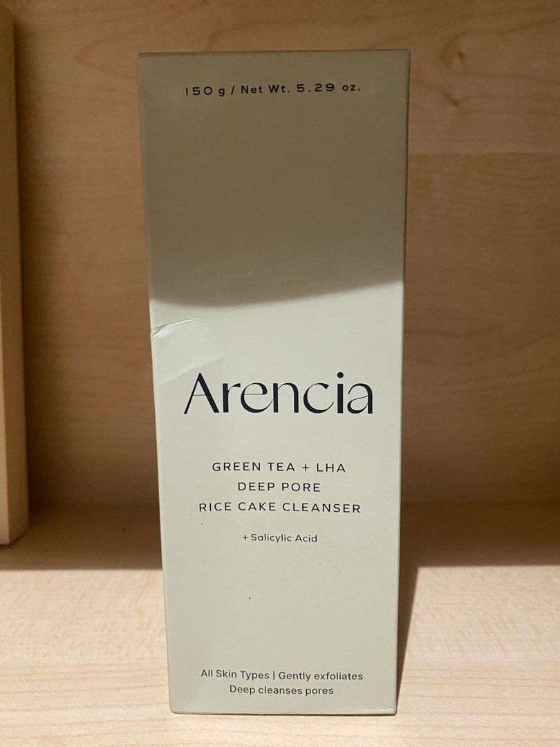Arencia Green Tea + LHA Deep Pore Rice Cake Cleanser 150ml, Beauty ...