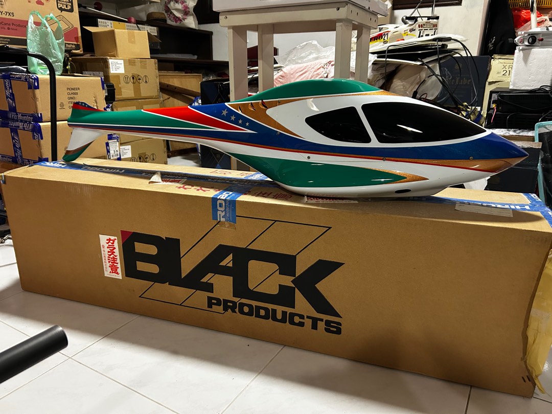 Black Products Black Shark 60-90 Helicopter Fuselage, Hobbies & Toys ...