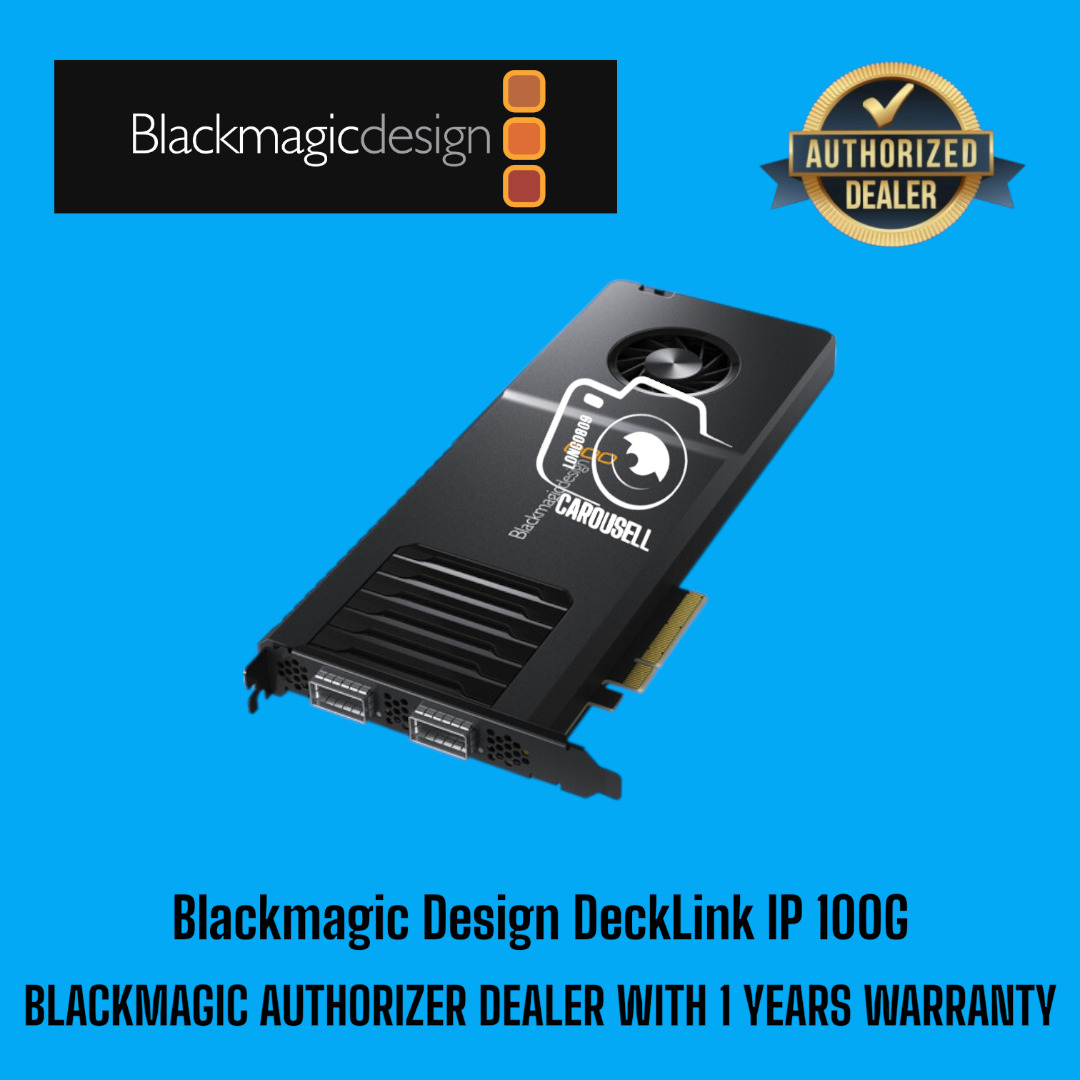 Blackmagic Design DeckLink IP 100G, Computers & Tech, Parts ...