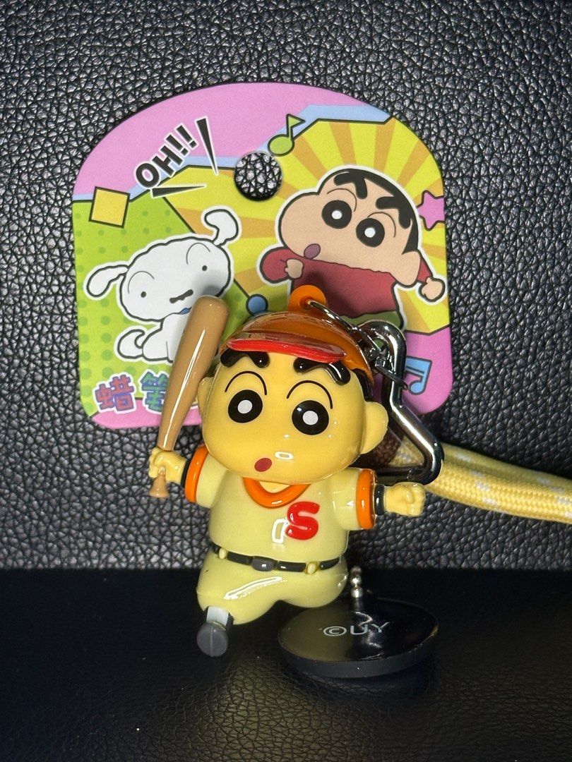 Brand new crayon shin chan playing baseball keychain, Hobbies & Toys ...