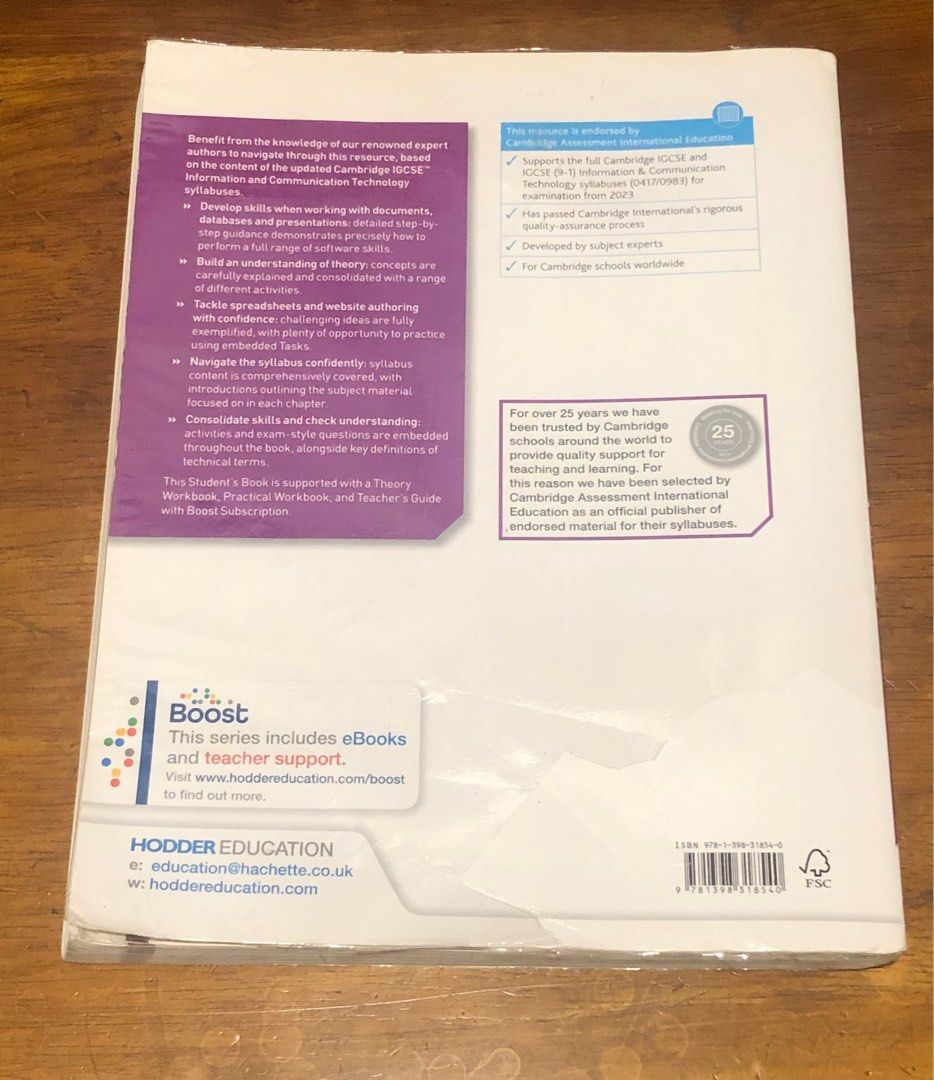 Cambridge IGCSE Information and Communication Technology Textbook ...