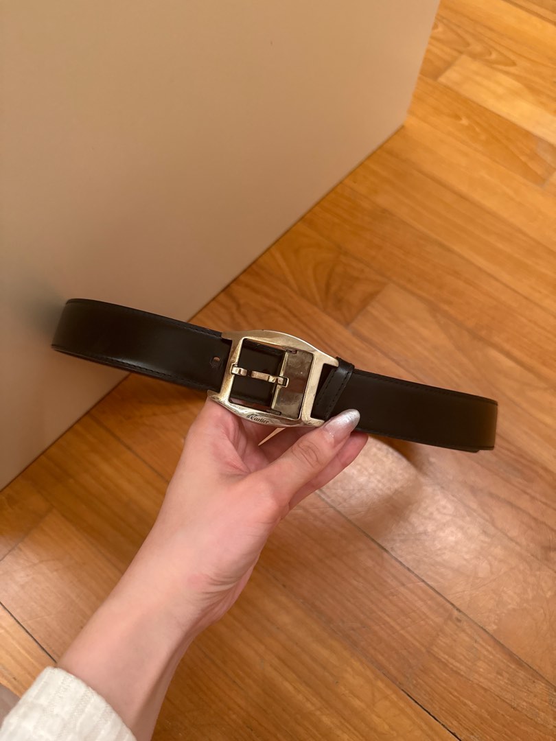 Cartier Black Leather Belt, Men's Fashion, Watches & Accessories, Belts ...