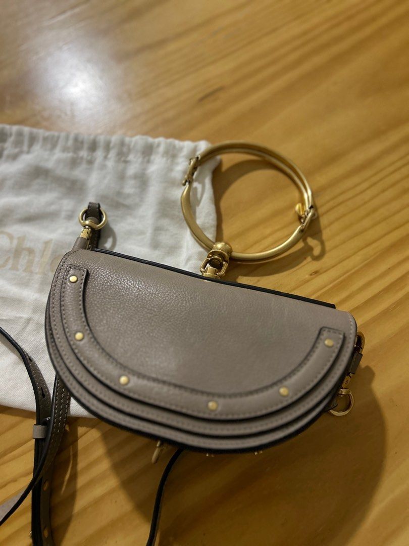 AUTHENTIC Chloe Nile Minaudiere Half Moon Bag, Luxury, Bags & Wallets ...