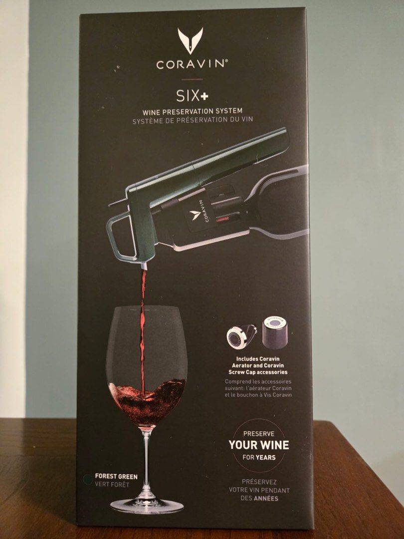 Coravin Six+ Wine 取酒器 Preservation System, 家庭電器, 廚房電器, 酒窖及存倉 - Carousell