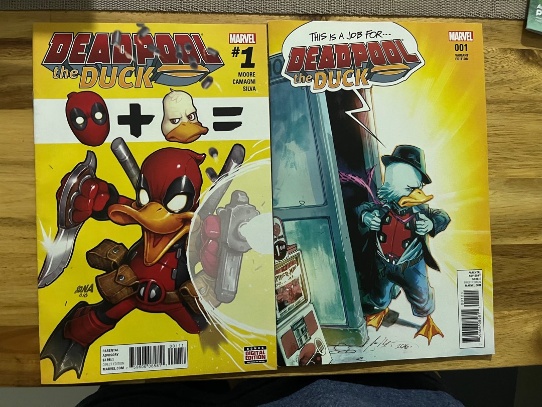 Marvel Deadpool Comics - Deadpool the Duck #1 Variants, Hobbies & Toys ...