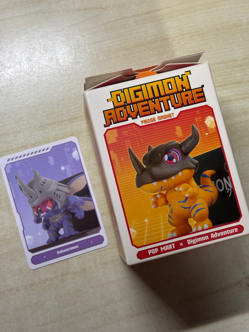 Digimon fridge magnet popmart - Kabuterimon, Hobbies & Toys ...