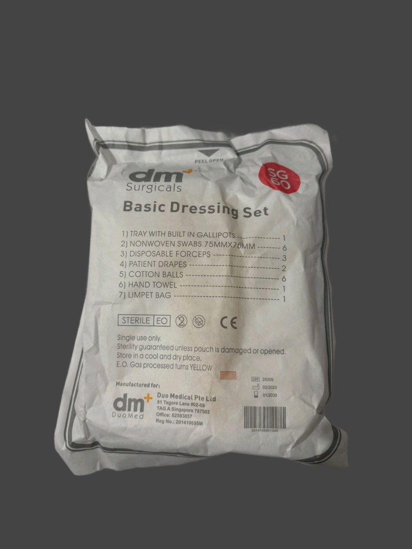 DM Surgicals Basic Dressing Set, Health & Nutrition, Medical Supplies ...