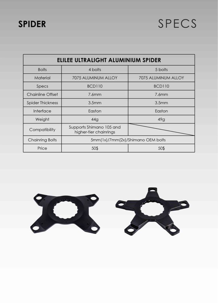 Elilee X-Novanta (2nd gen) X260 XXE Carbon Crank, Sports Equipment, Bicycles & Parts, Parts ...